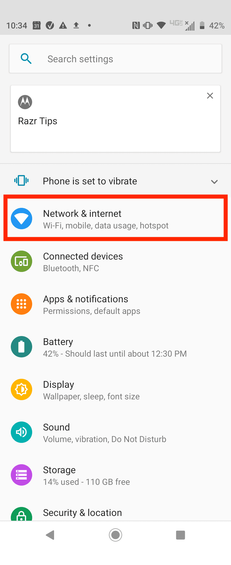 Cómo configurar un APN en dispositivos Motorola Razr – Breeze eSIM